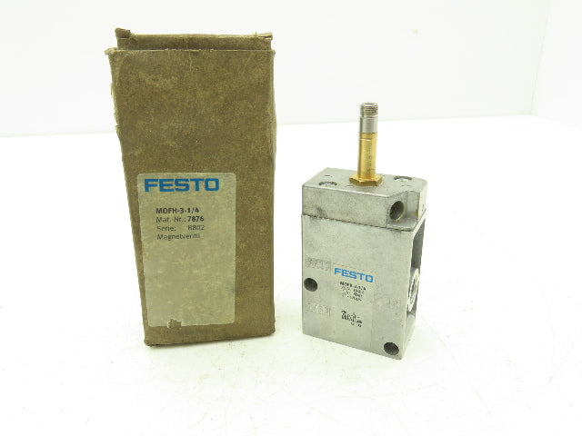 Festo MOFH-3-1/4 Pneumatic Control Valve 2 Pos 3 Way 120 PSI 1/4"NPT – ARROW INDUSTRIAL SALES
