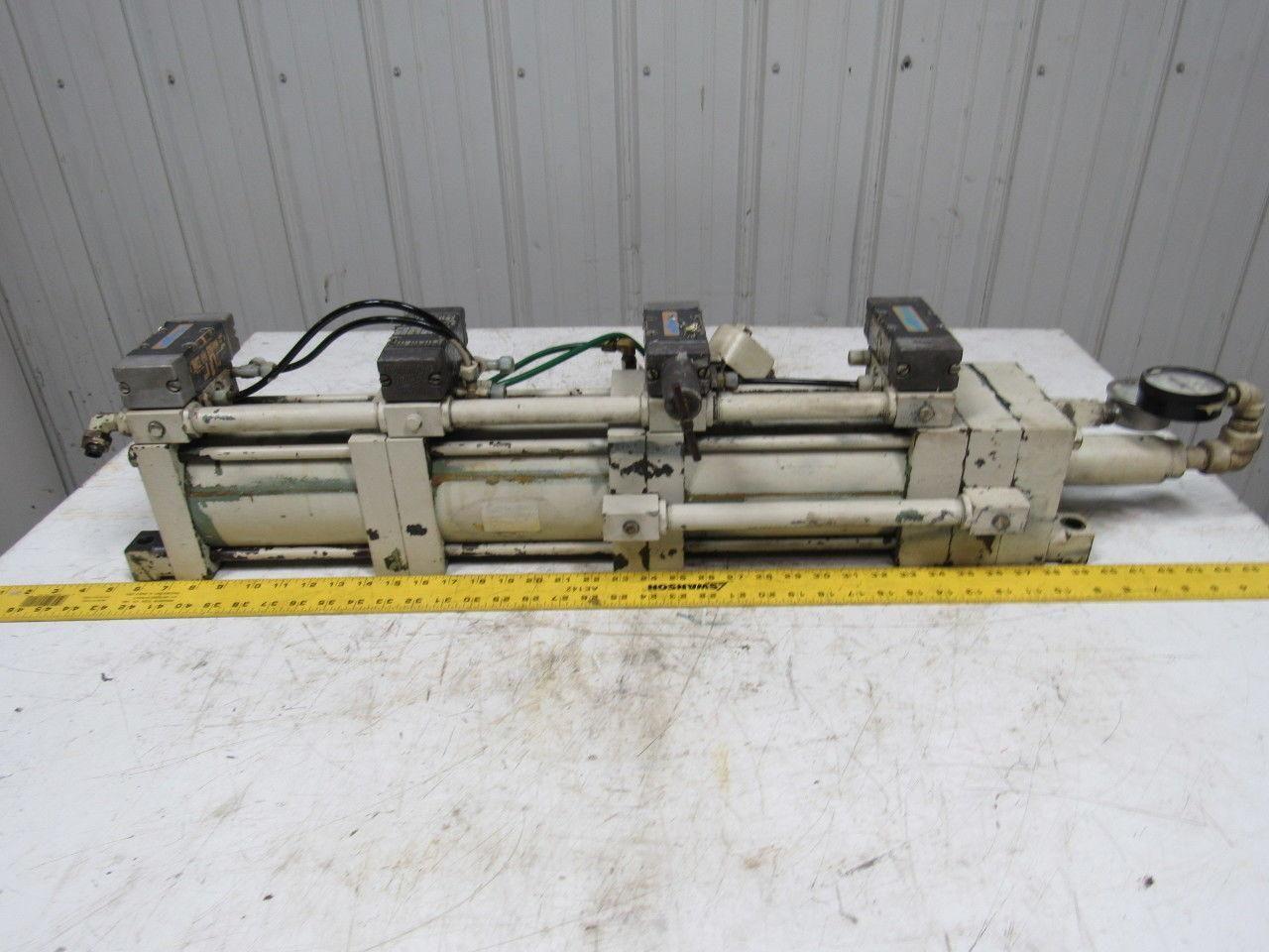 Miller Fluid A50T Booster Power Tandem Unit 150 PSI 5" Bore 6" Stroke ...