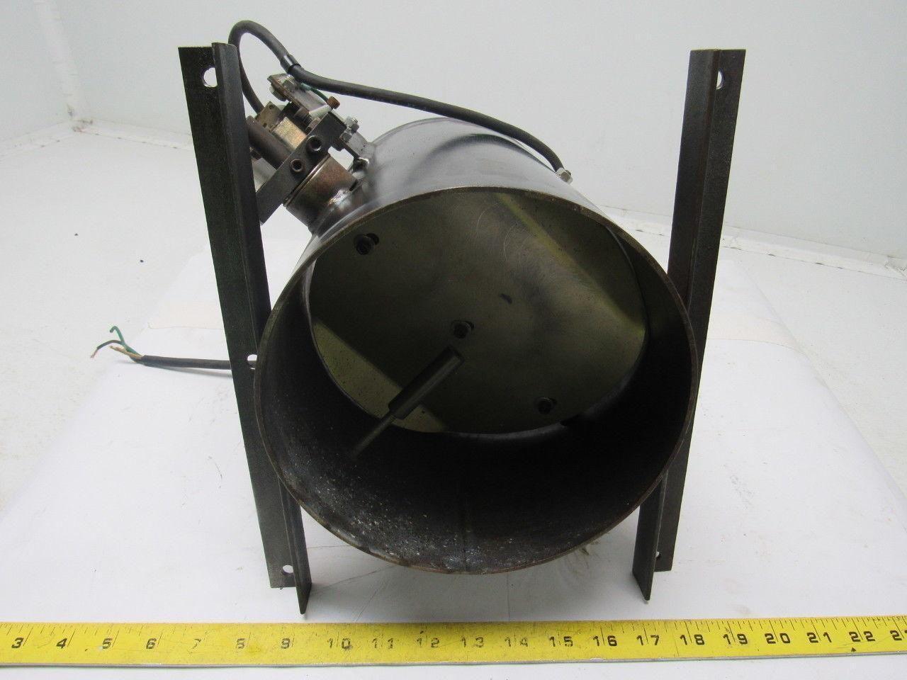 8" Dia. Power Damper 230V Actuator 12" Length W/Mounting Brackets ...