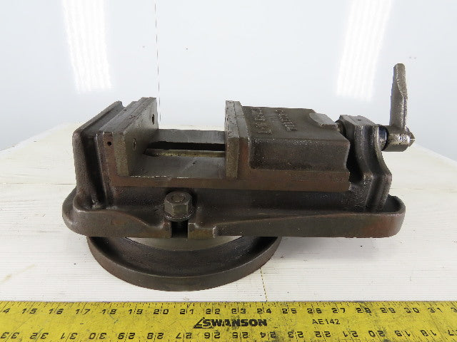 L-W Chuck 4" Throat 6-1/2"Machine Machinist Vise Swivel Base Hard Jaws ...