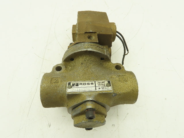 2171B5002 Inline Solenoid Pilot Poppet Valve 110-120V 3/4" NPT 2-Way N ...
