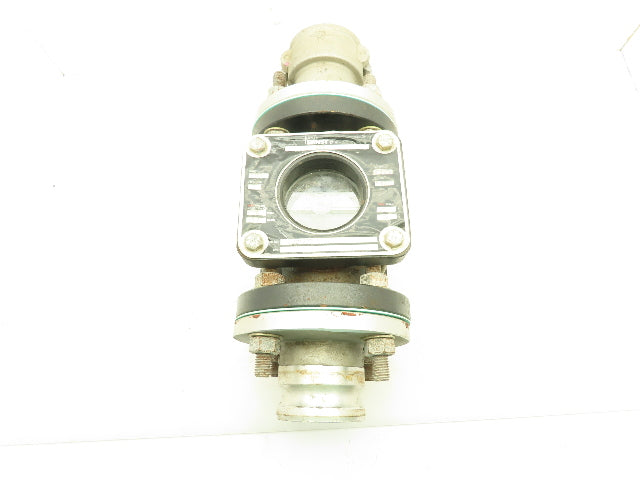 J.C. Ernst 200 Dbl Sight Flow Indicator 285PSI 3" Cam And Groove Quick ...