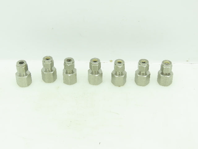 Tylok Stainless Female Connector Compression Fitting 1/4" Tube 1/4" NP ...