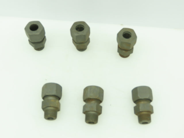VOSS Steel Flareless Metric Straight Male Connector 12mm Tube 3/8 BSPT ...
