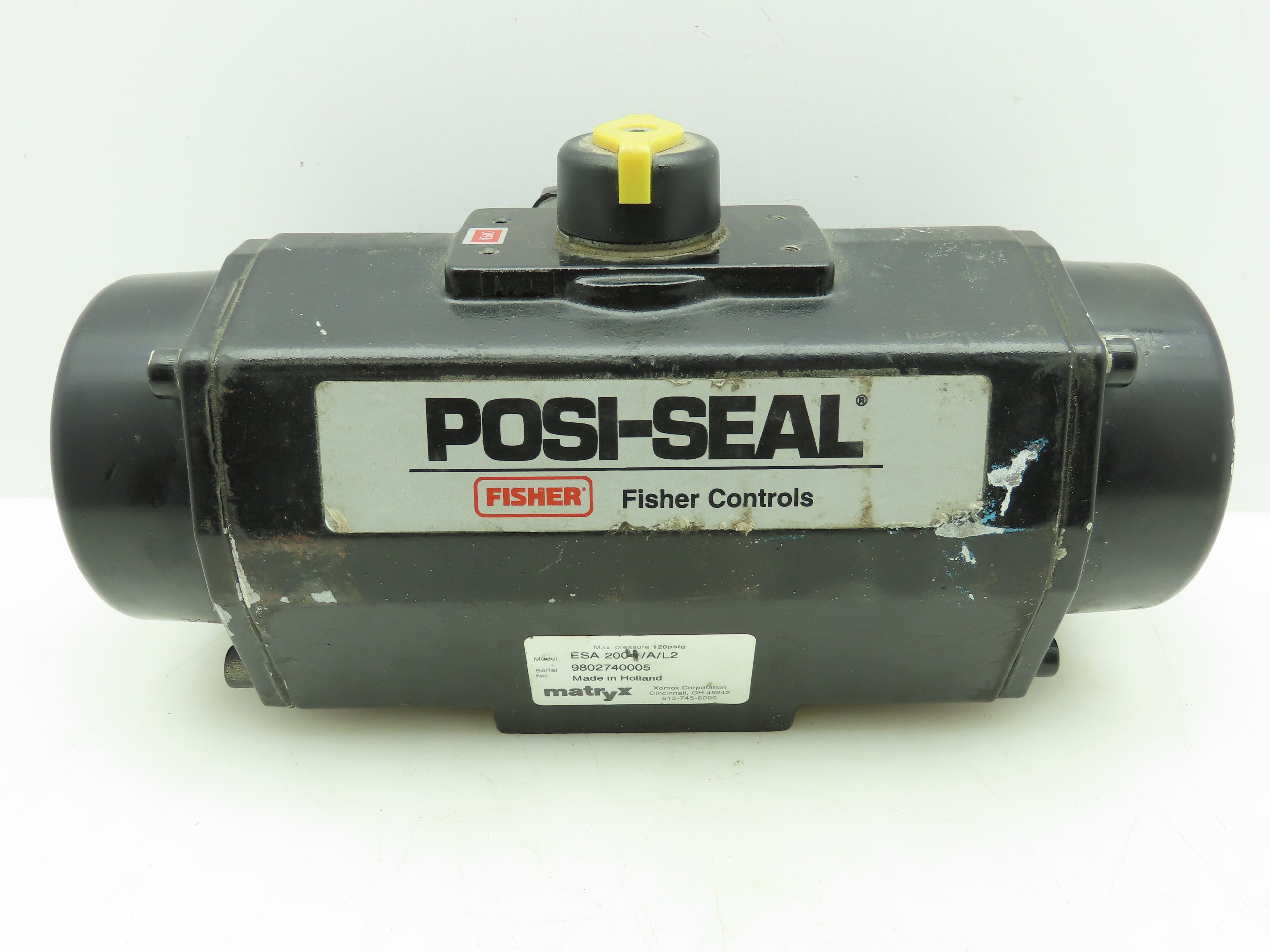 Fisher Controls ESA-2004/A/L2 Posi-Seal Pneumatic Valve Actuator 120 P ...
