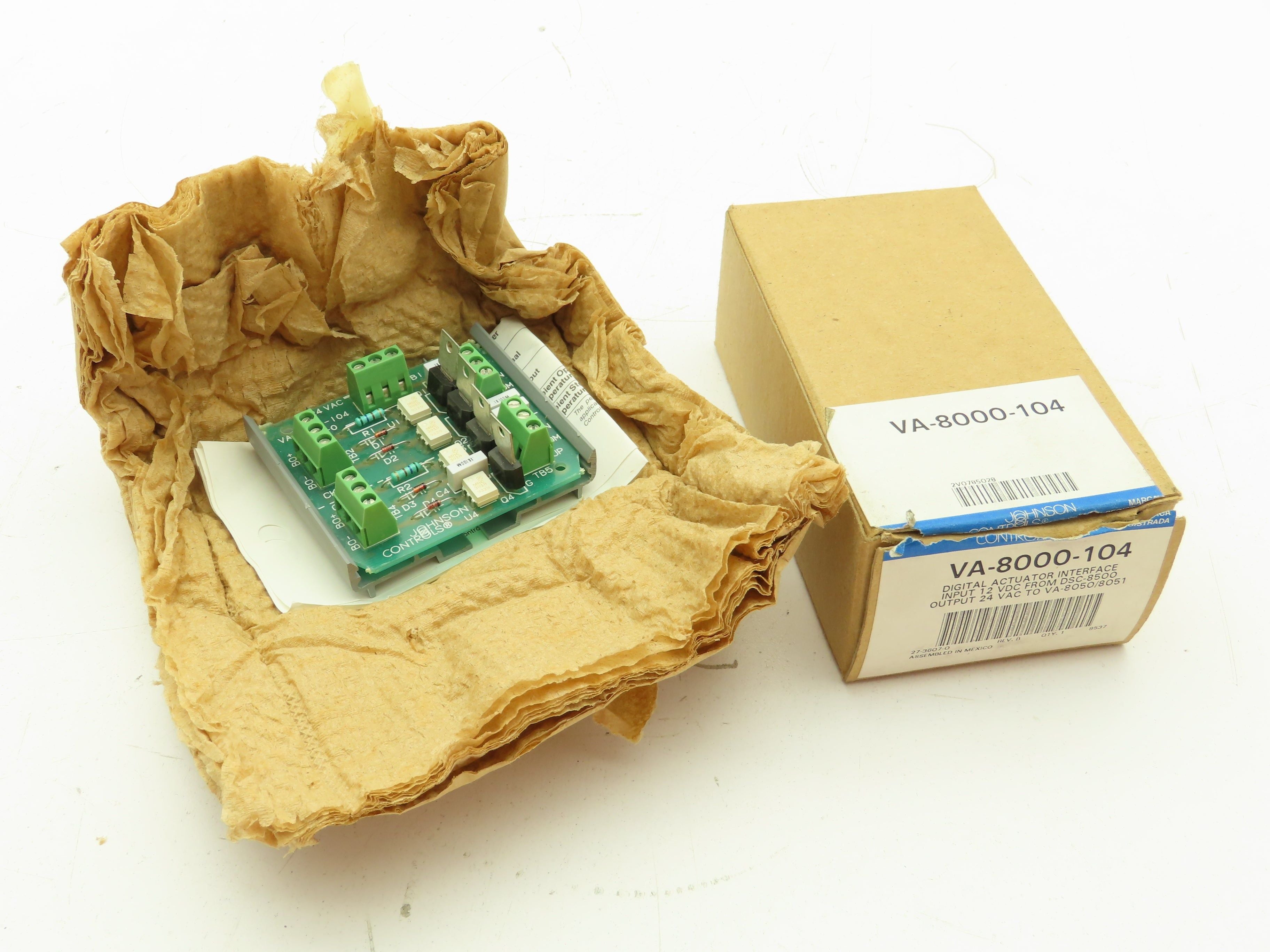 Johnson Controls VA-8000-104 Auxiliary Interface Board Digital Actuato ...