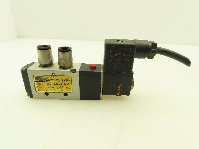 Neuma NV-6521-D2 Pneumatic Air Solenoid Valve 5/2 5 Port 2 Pos 24VDC ...