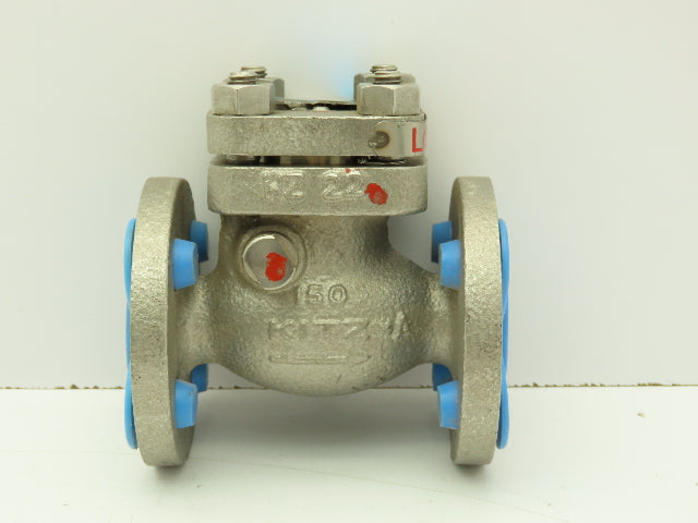 Kitz 150UOCM Swing Check Valve 1/2" Flanged CF8M/SCS14 Stainless Class ...