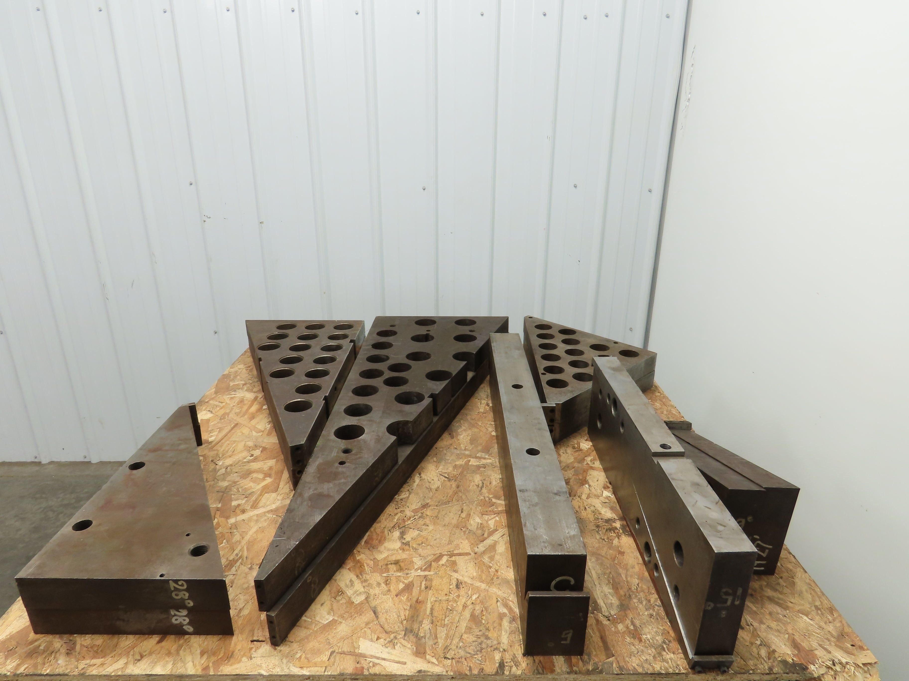 Heavy Duty Steel Tilt Wedge Plate Angle Block Milling Machine Workhold ...