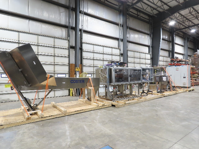Coster CAP300 Cap Placing Line Aerosol Bottle Capper & Sorter with Fee ...