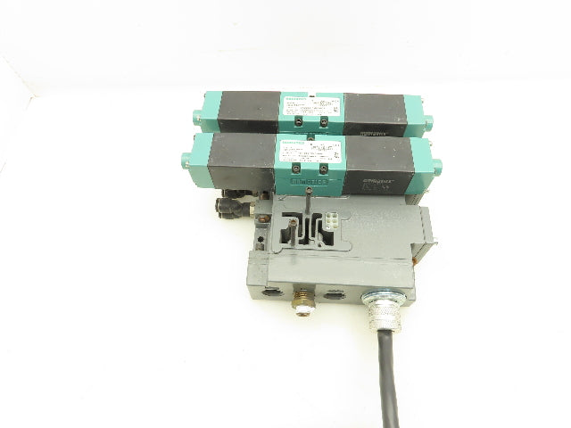 Numatics MK15 Pneumatic Solenoid Valve 3-Pos 24VDC Flexiblock 3-Statio ...