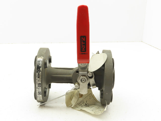 Kitz 300SCTA-M-HC-CL2 Chemical Ball Valve 3/4" Flanged 300# Steel 2-Wa ...