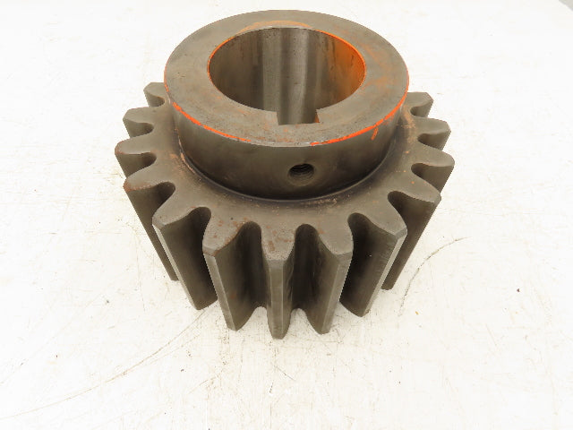 Large Steel Pinion Spur Gear 20-Tooth 4.5" Keyed Bore Hub 11" OD ...