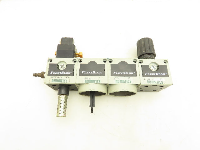 Numatics S32E-04BKLM Pneumatic Filter Regulator Valve Block W/Soft Sta ...