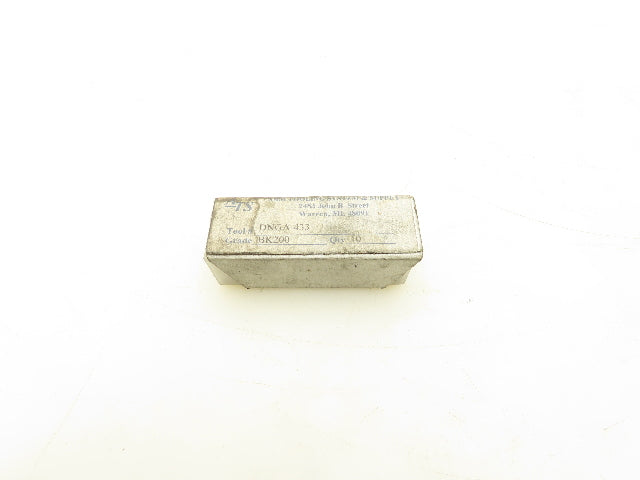Arm Tooling System DNGA-433 Indexable Turning Ceramic Inserts Lot Of 1 ...