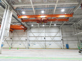 Cleveland Tramrail P&H 10 Ton Double Girder Underhung Bridge Crane 45 ...