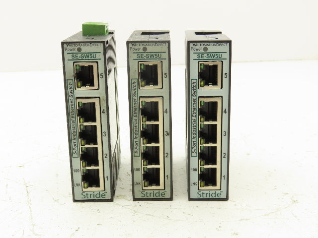 Stride SE-SW5U PLC Unmanaged Ethernet Switch 5-Port Lot of 3 – ARROW ...