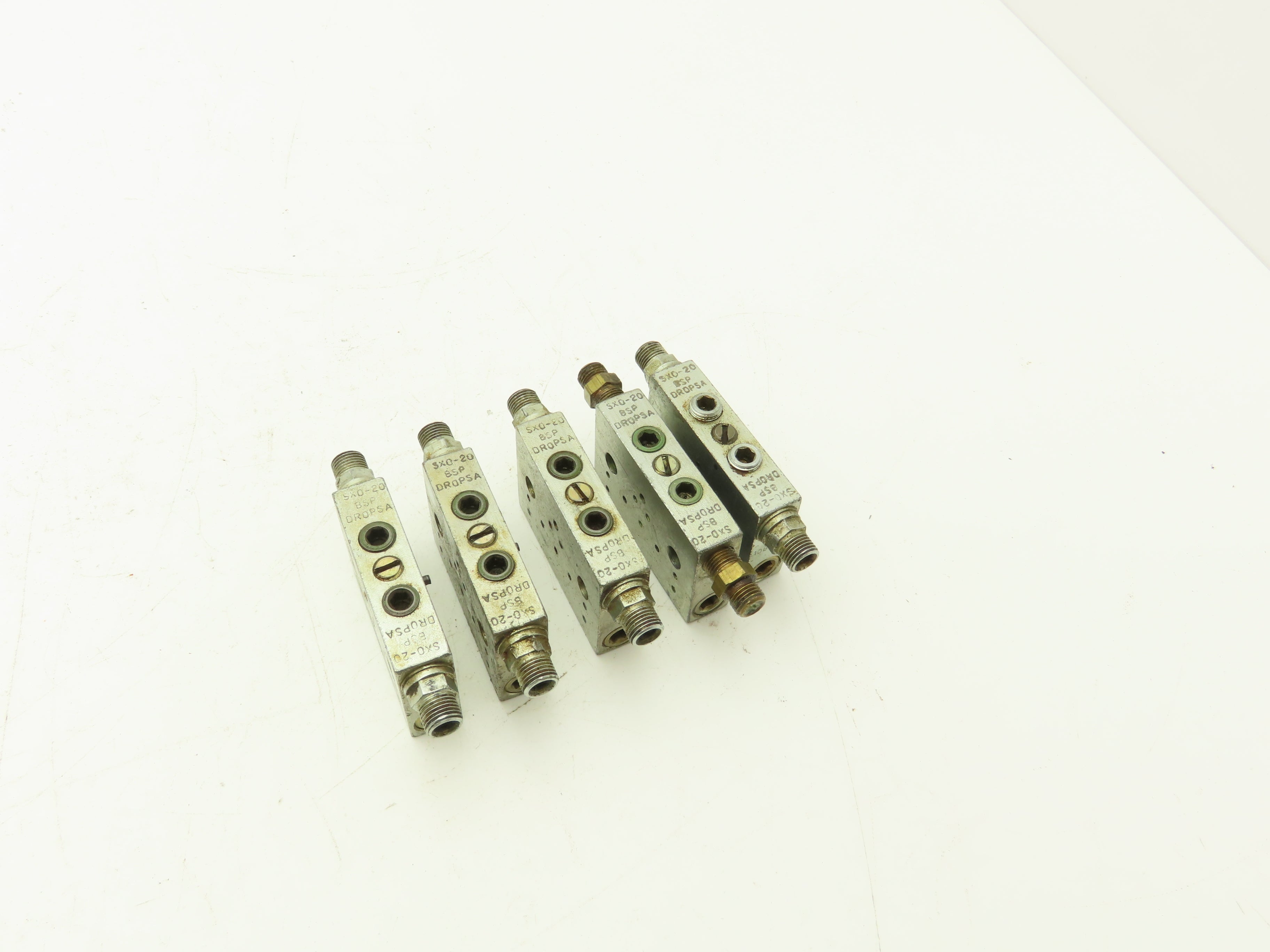 DropsA SX0-20 Modular Lubricator Divider Valve Block 1/8" BSP Lot of 5 ...