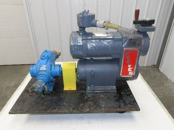 Blackmer XL1.5A 1.5" Sliding Vane Pump Reeves Variable Speed Drive .5H ...