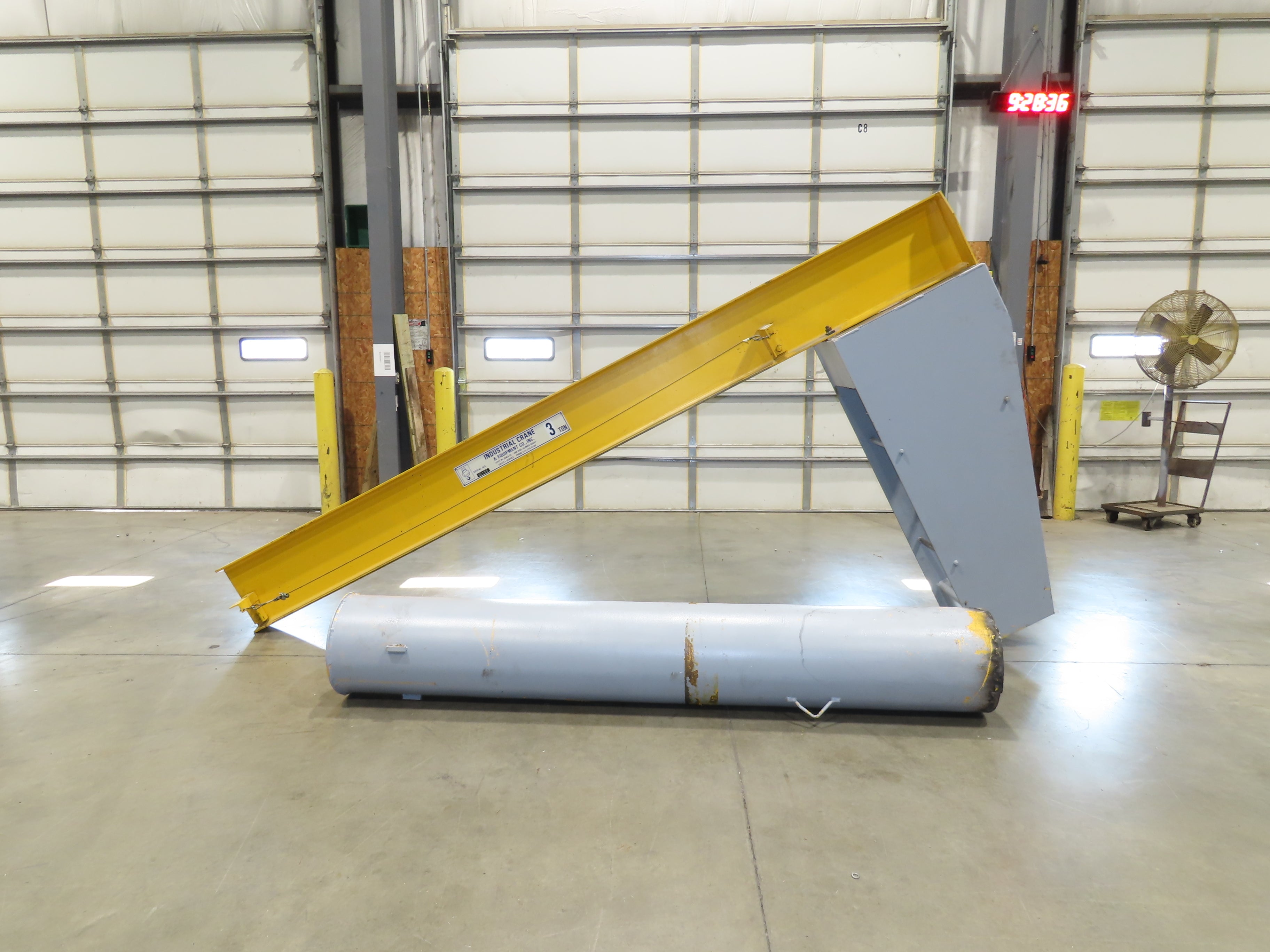 3 Ton 6000 Lb Free Standing Work Station Jib Crane 12' Span 8' 8"H Pos ...