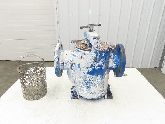 Hayward Model 72 Simplex 4" Inline Basket Strainer Cast Iron 200 PSI F ...