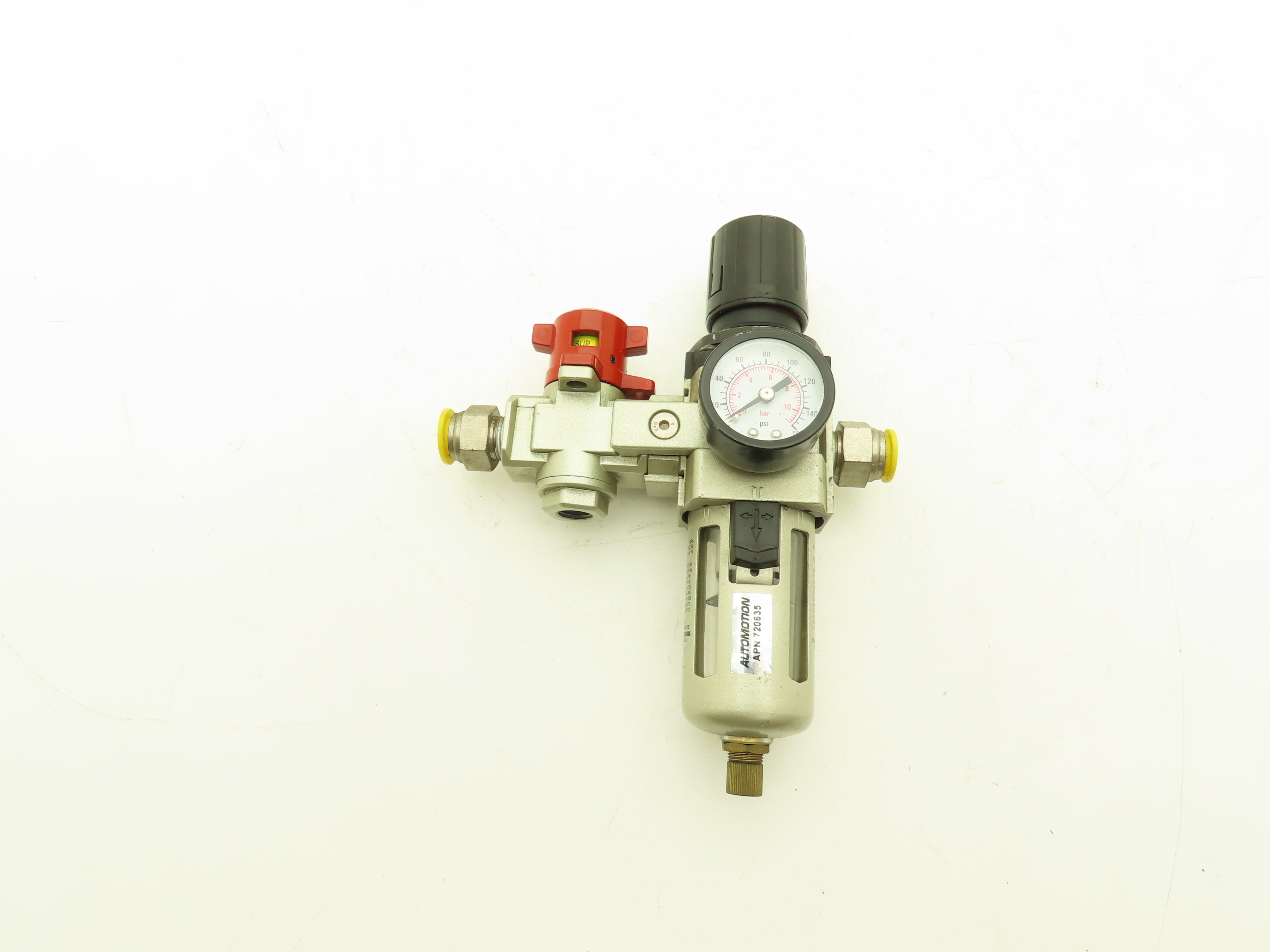 Automation 720635 Pneumatic Air Filter Regulator Lockout Valve 160PSI ...