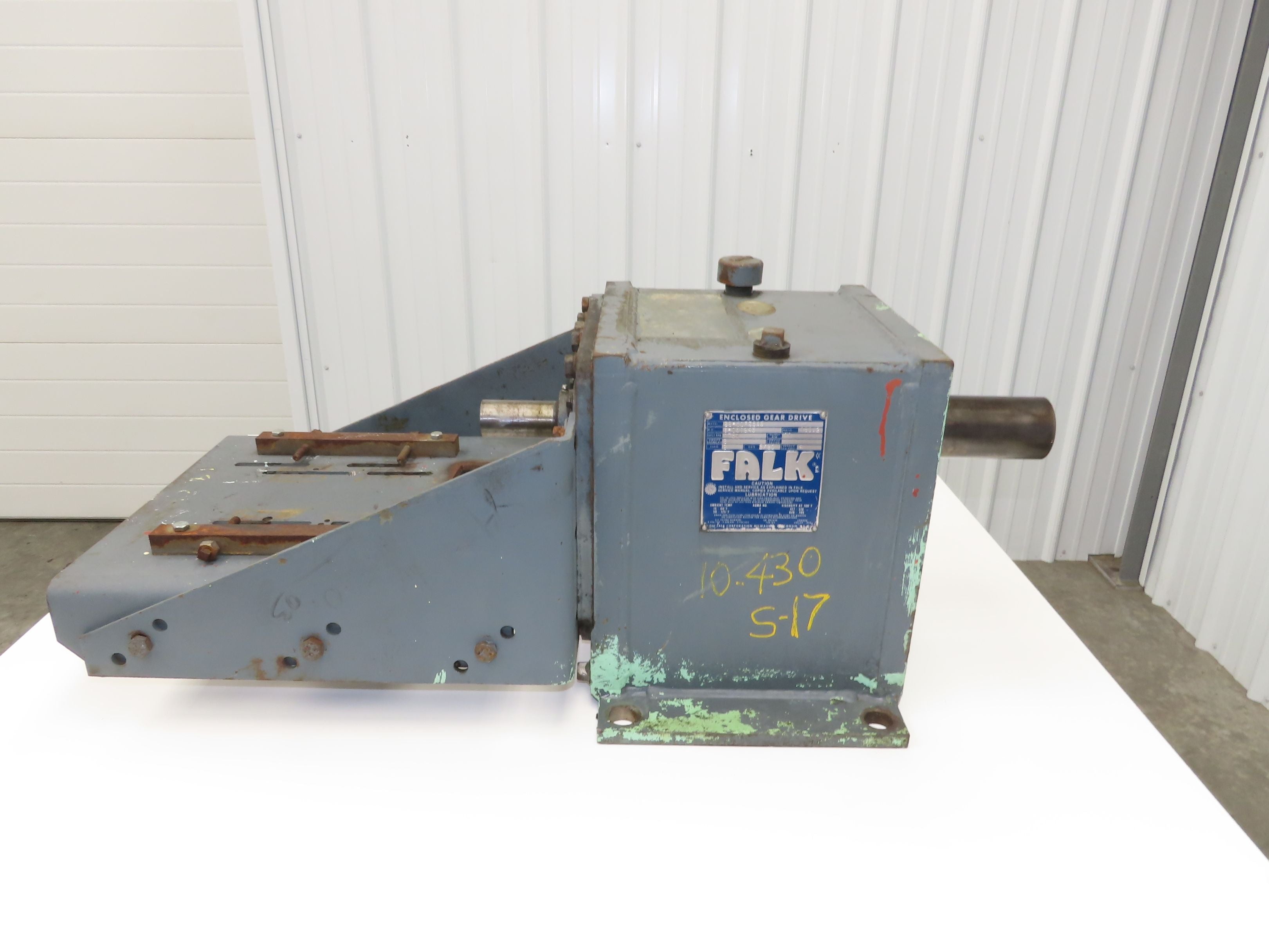Falk 22-60FZ3AS Inline Gearbox 160.9 Reducer 2Hp 11 RPM Output w/Motor ...