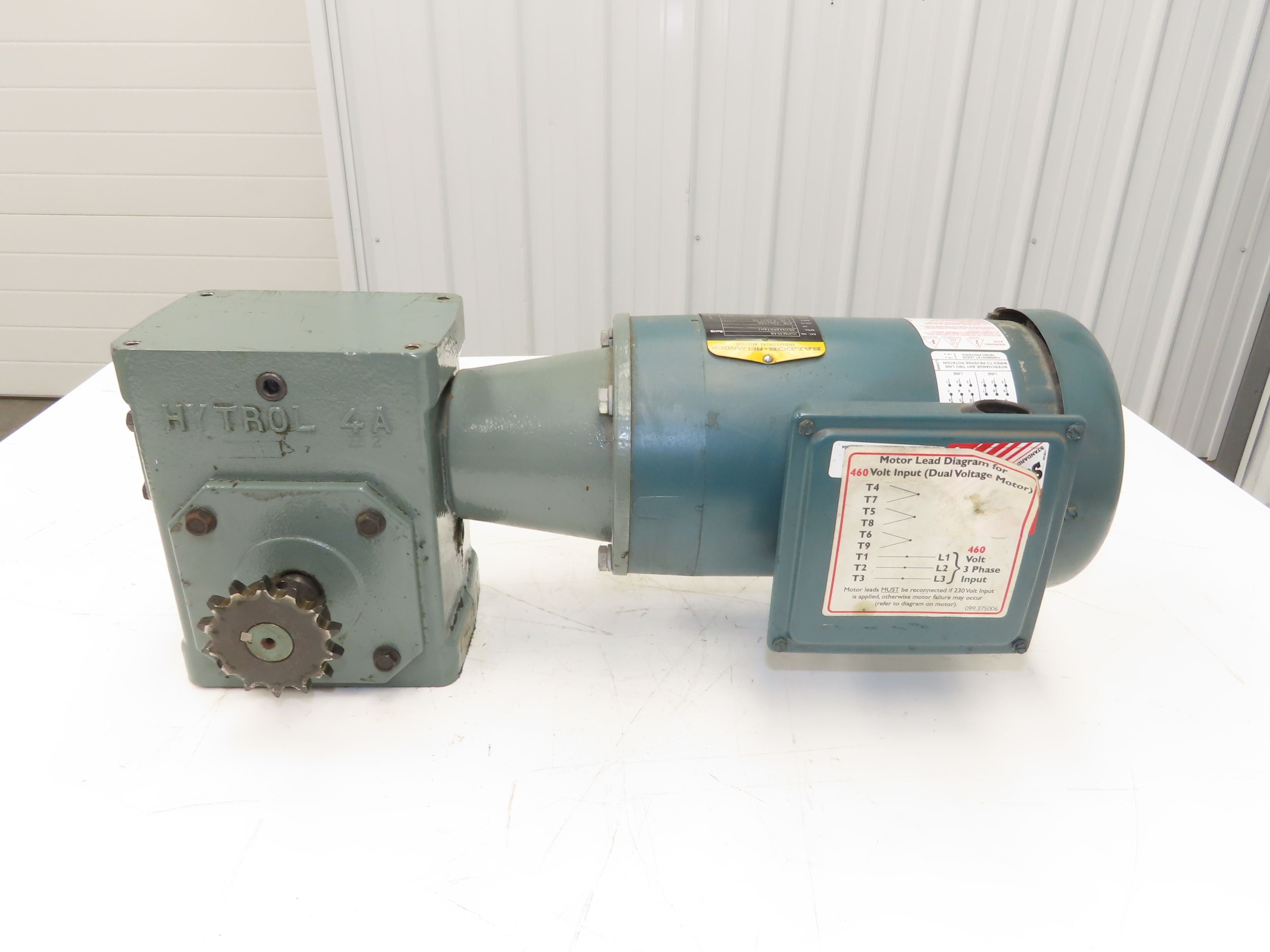Hytrol 4AC-30-1-RH Conveyor Drive Gearmotor 30:1 Gearbox 1Hp 460V 3PH ...