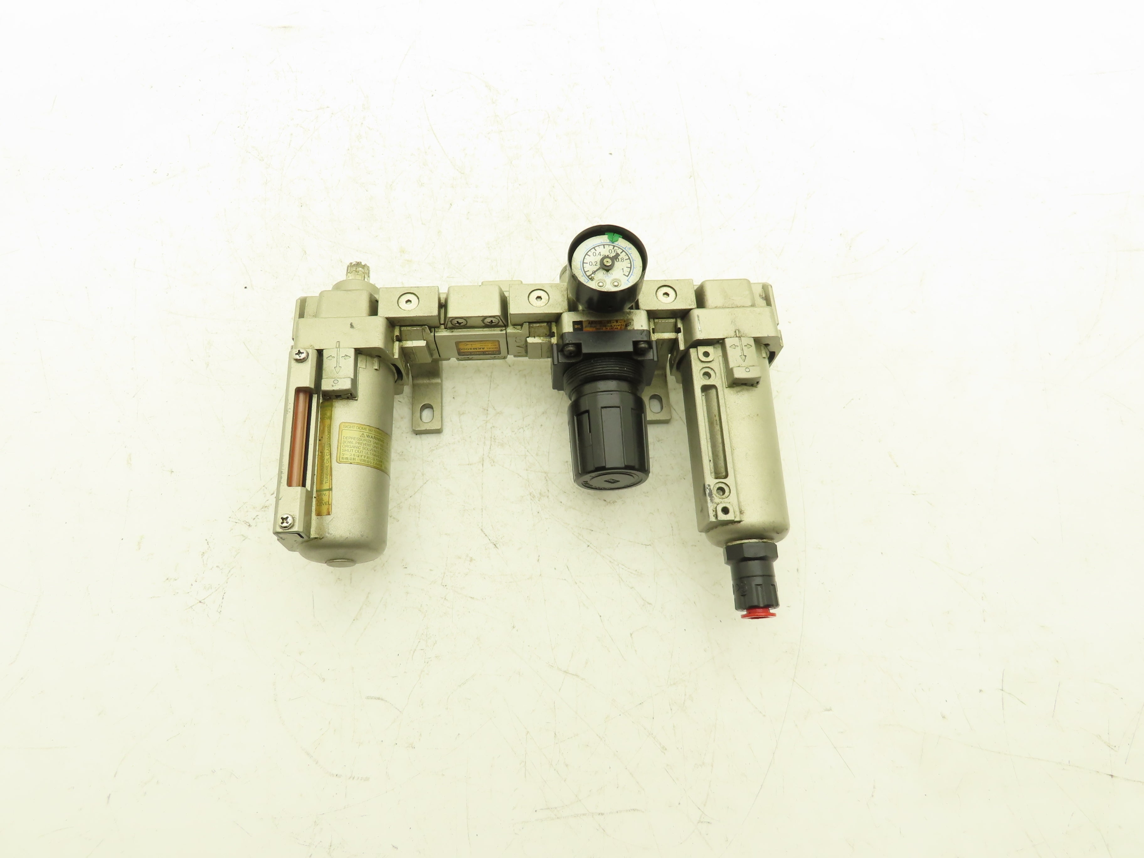 SMC AR3000-03-R Pneumatic Air Filter Regulator Check Valve Lubricator ...