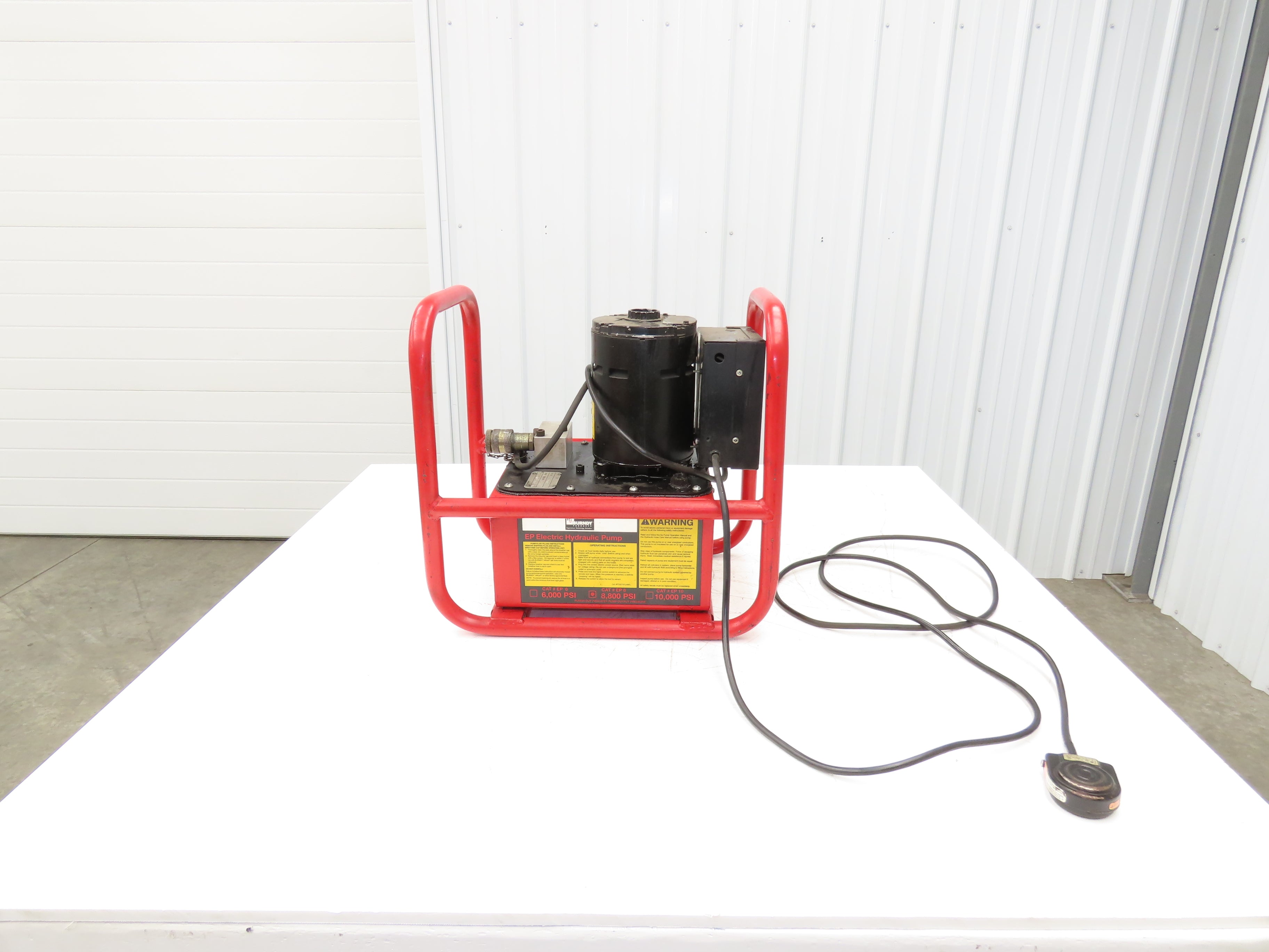 Burndy EP 8 Hydraulic Pump 8800psi 1/2hp 115V 1ph – ARROW INDUSTRIAL SALES