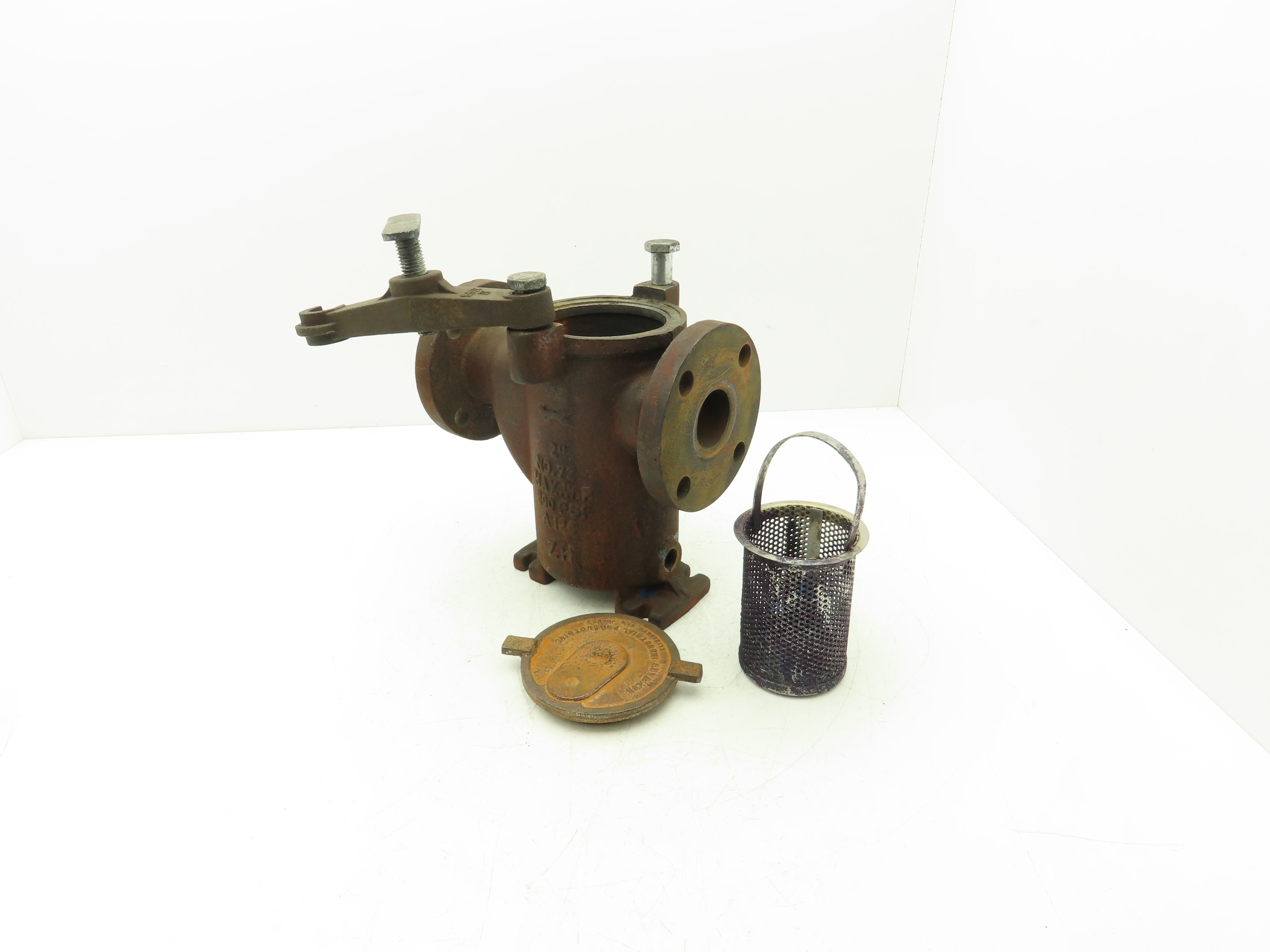 Hayward Model 72 Simplex 2" Inline Basket Strainer Cast Iron 200 PSI F ...
