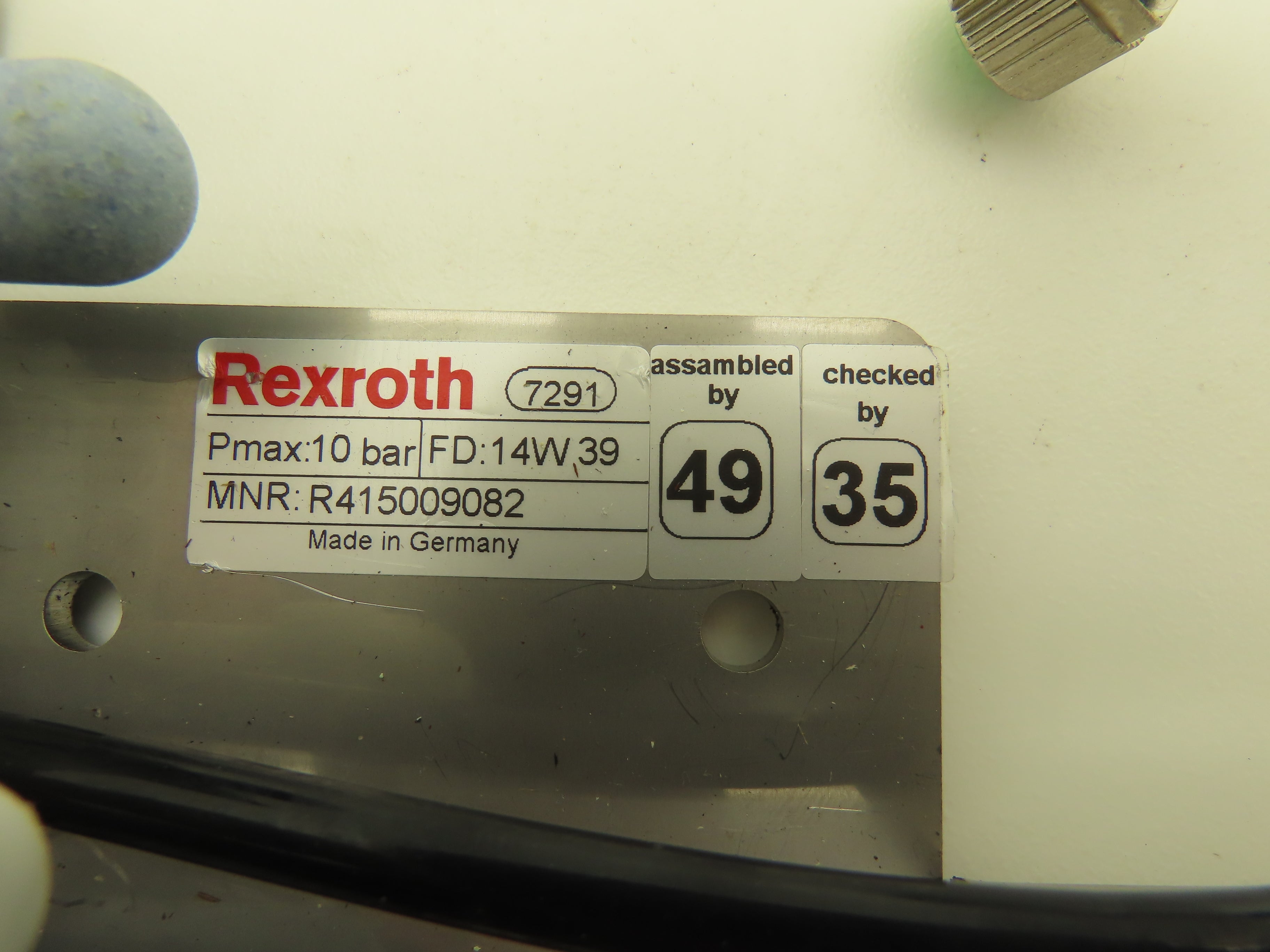 Rexroth LS04 Manifold Assembly Regulator & Digital Pressure Sensor ...