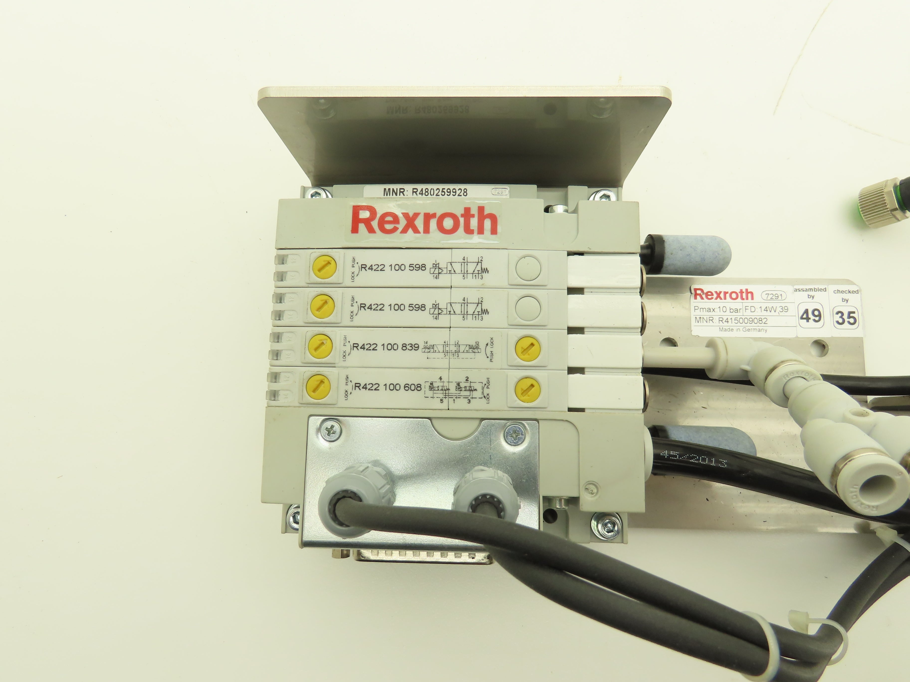 Rexroth LS04 Manifold Assembly Regulator & Digital Pressure Sensor ...
