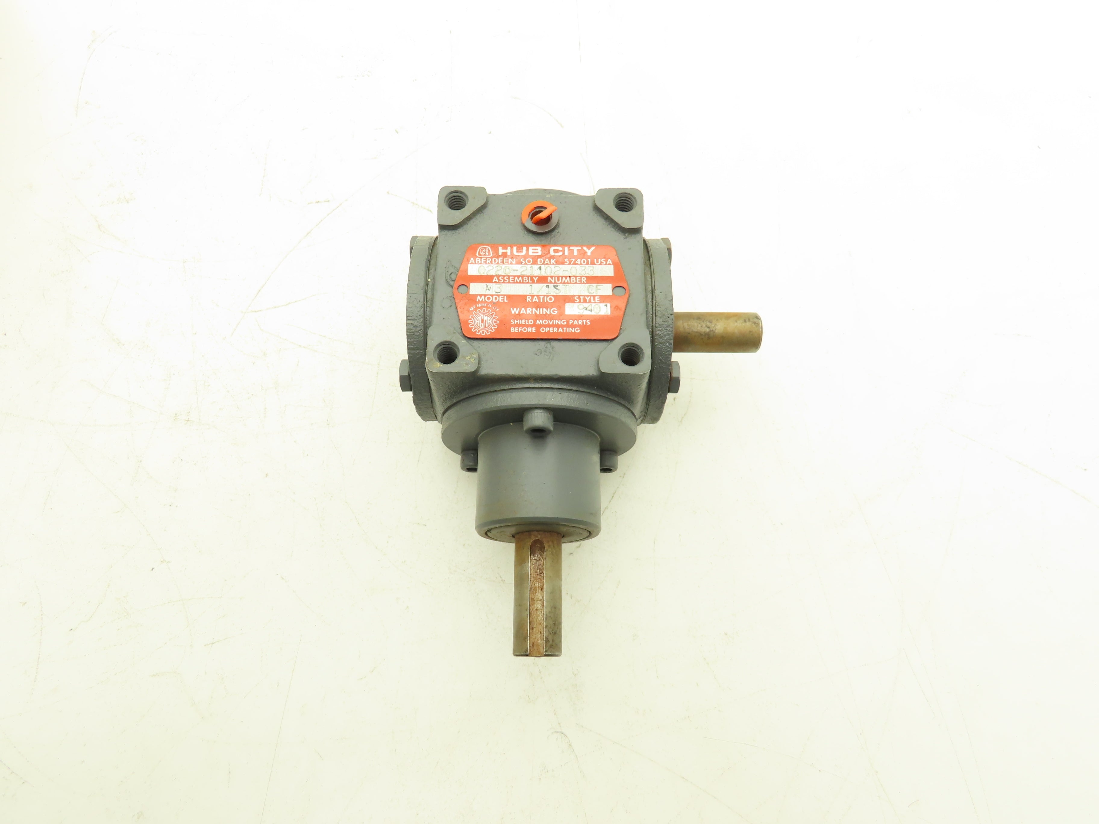 Hub City Model M3 CF Bevel Gear Drive 1:1 Gearbox Right Angle 5/8" Sha ...