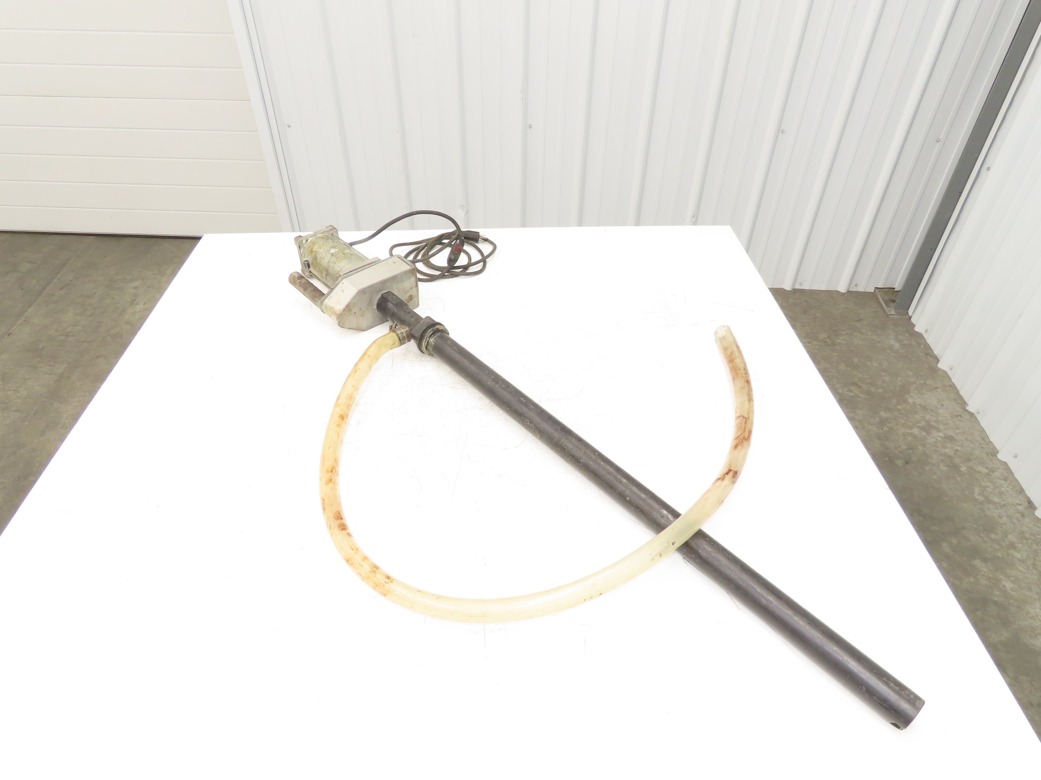 Drum Transfer Pump 120VAC 55 Gallon Barrel Bung Adaptor Plastic Shaft ...