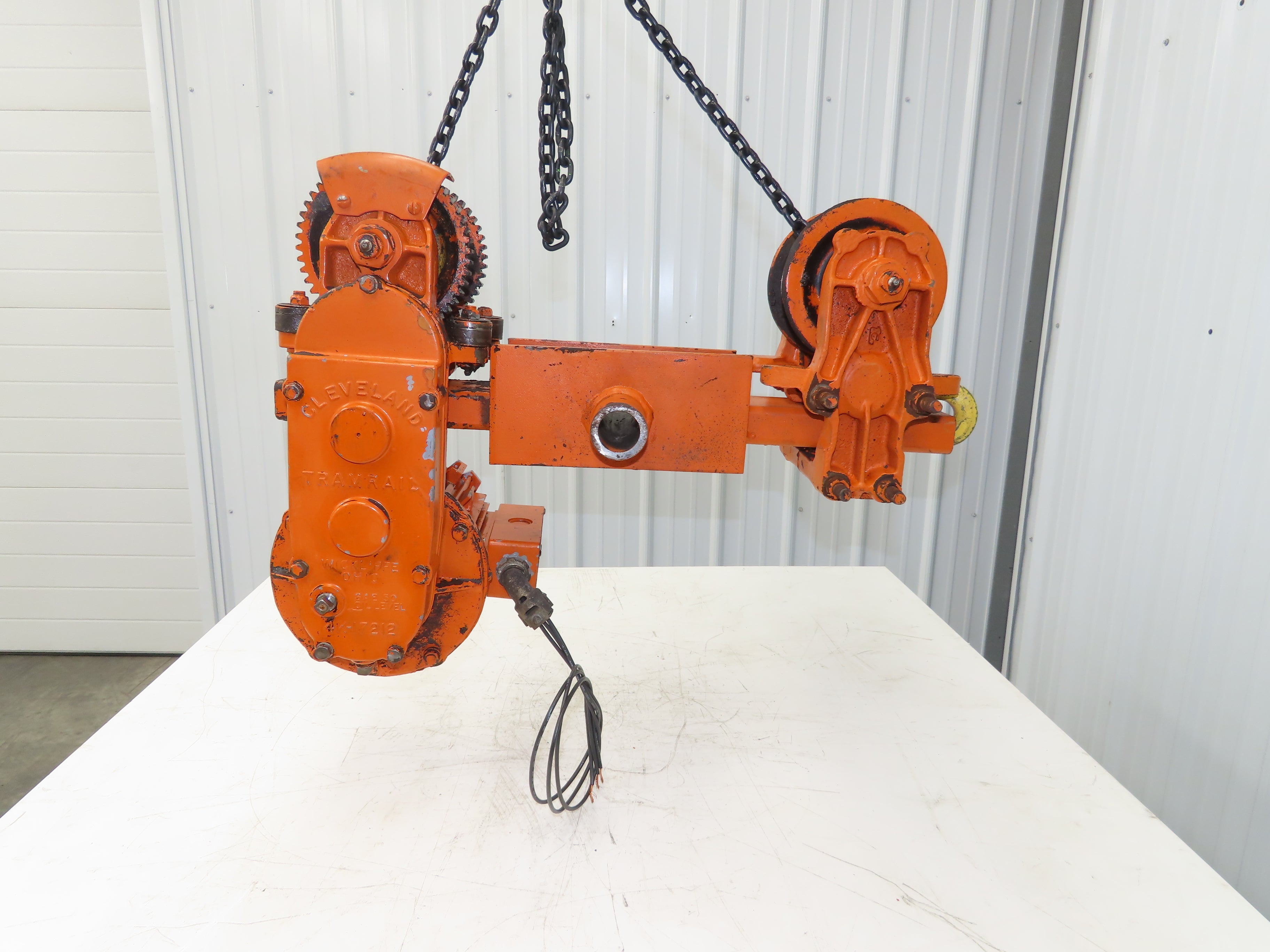 Cleveland Tramrail Underhung Bridge Crane Motorized Trolley Drive WA 5 ...