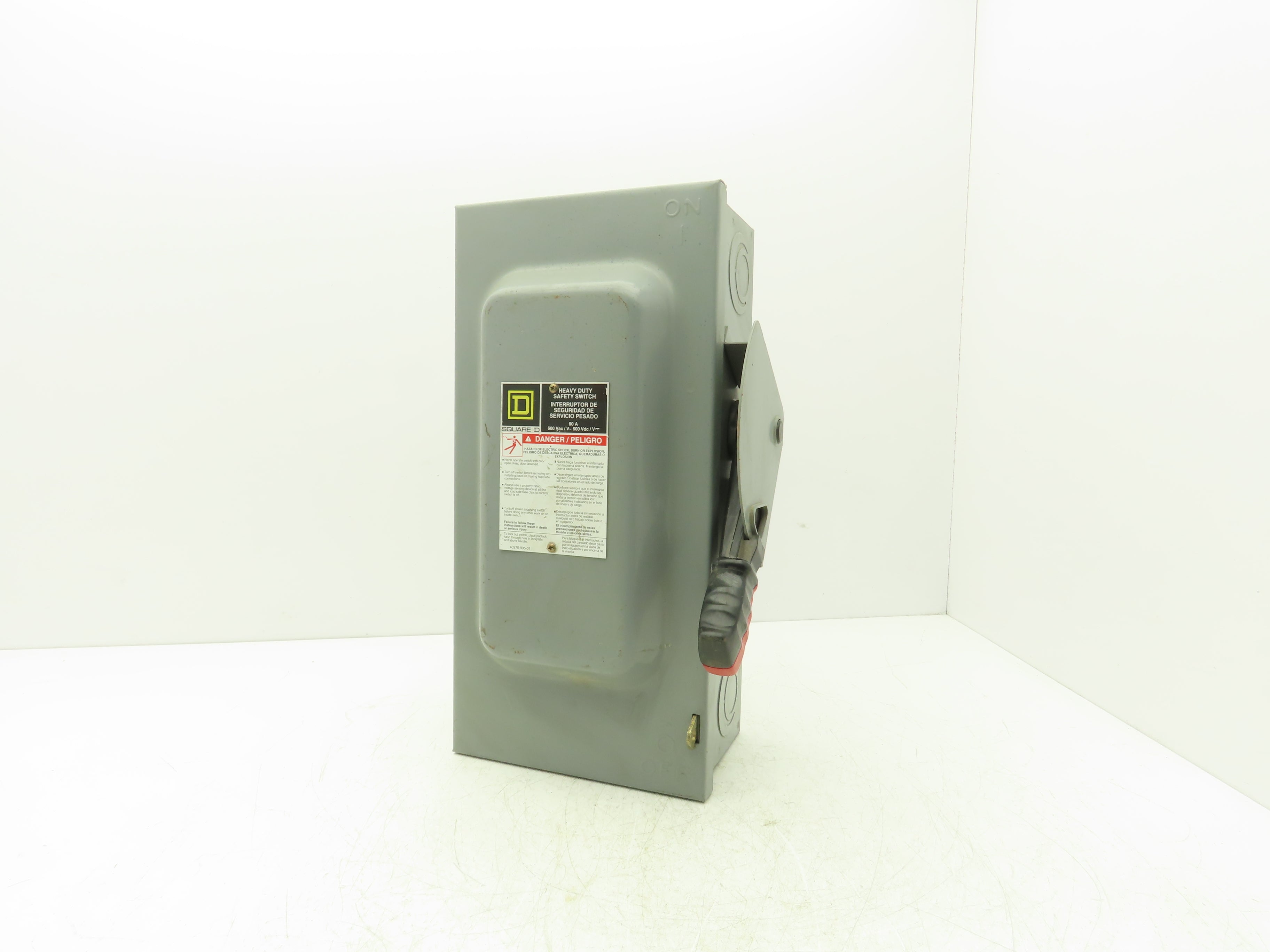 Square D H362 Heavy Duty Fused Safety Disconnect Switch 60A 600VAC Ser ...