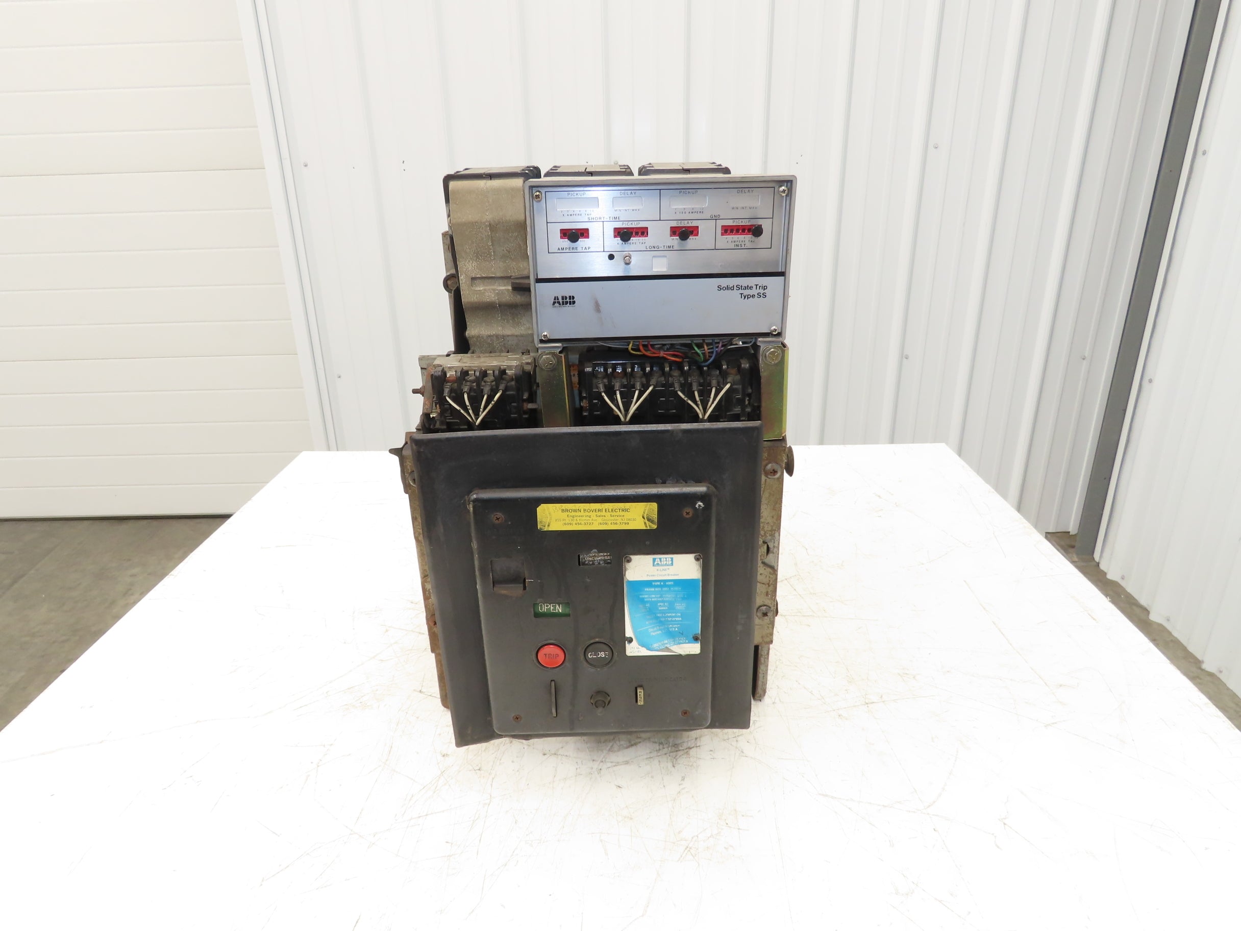 ABB K-600S Low Voltage Power Air Circuit Breaker 600A 600V Solid State ...