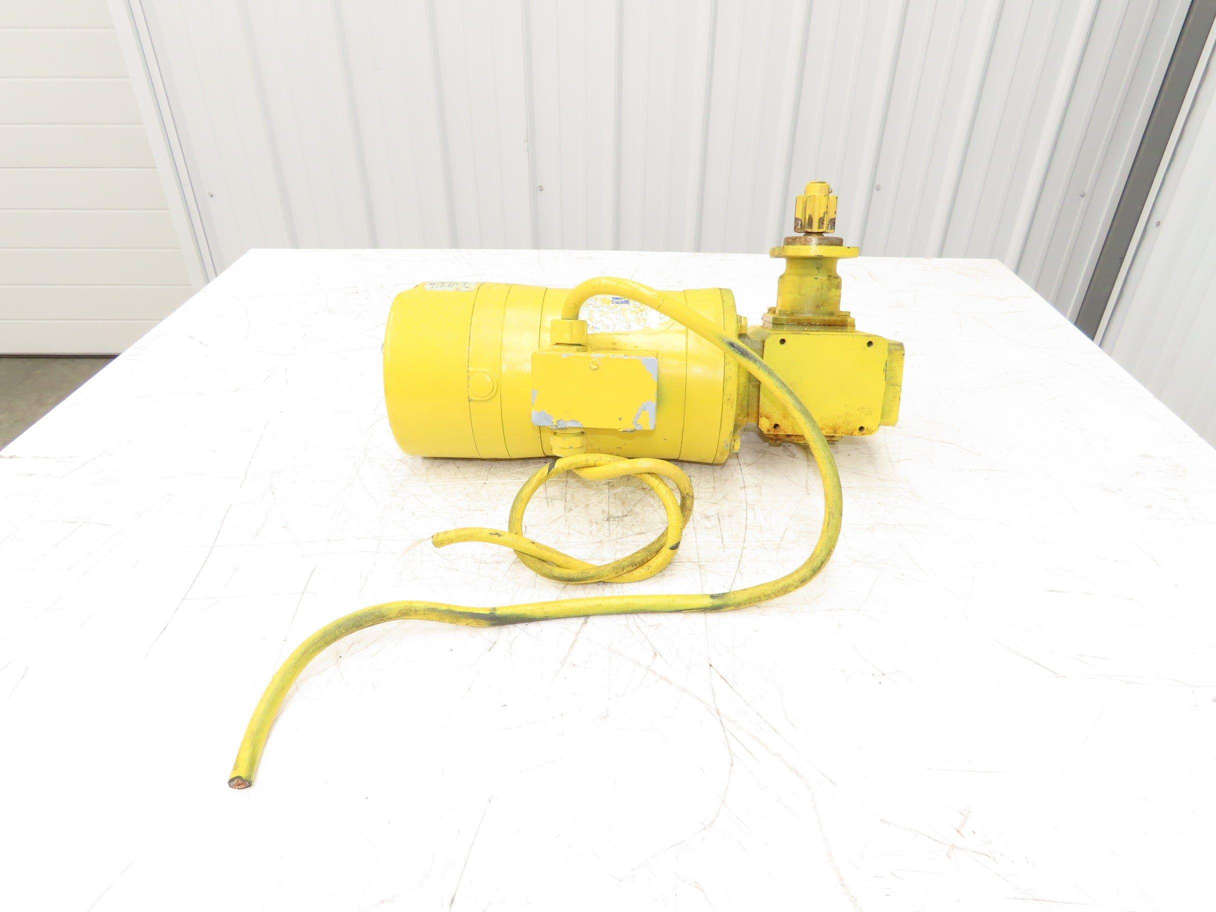 Doerr LR22132 Crane Duty Gear Motor w/Brake 15:1/115rpm 1/2Hp 230/460V ...