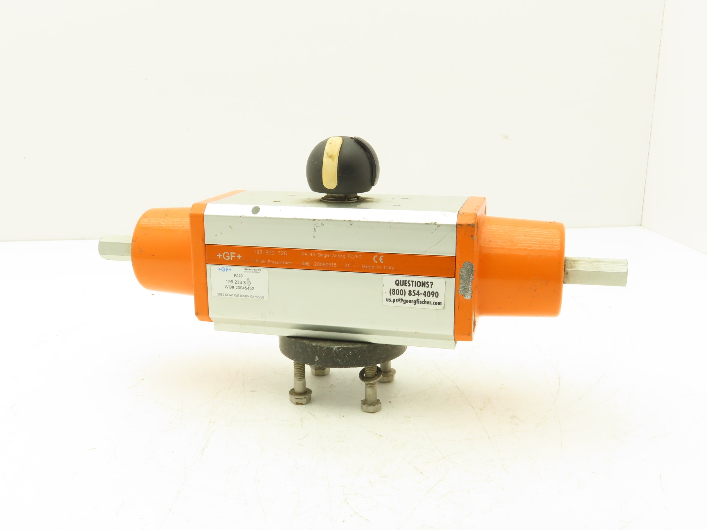 GF George Fischer PA40 FC/FO Pneumatic Valve Actuator Single Acting 19 ...