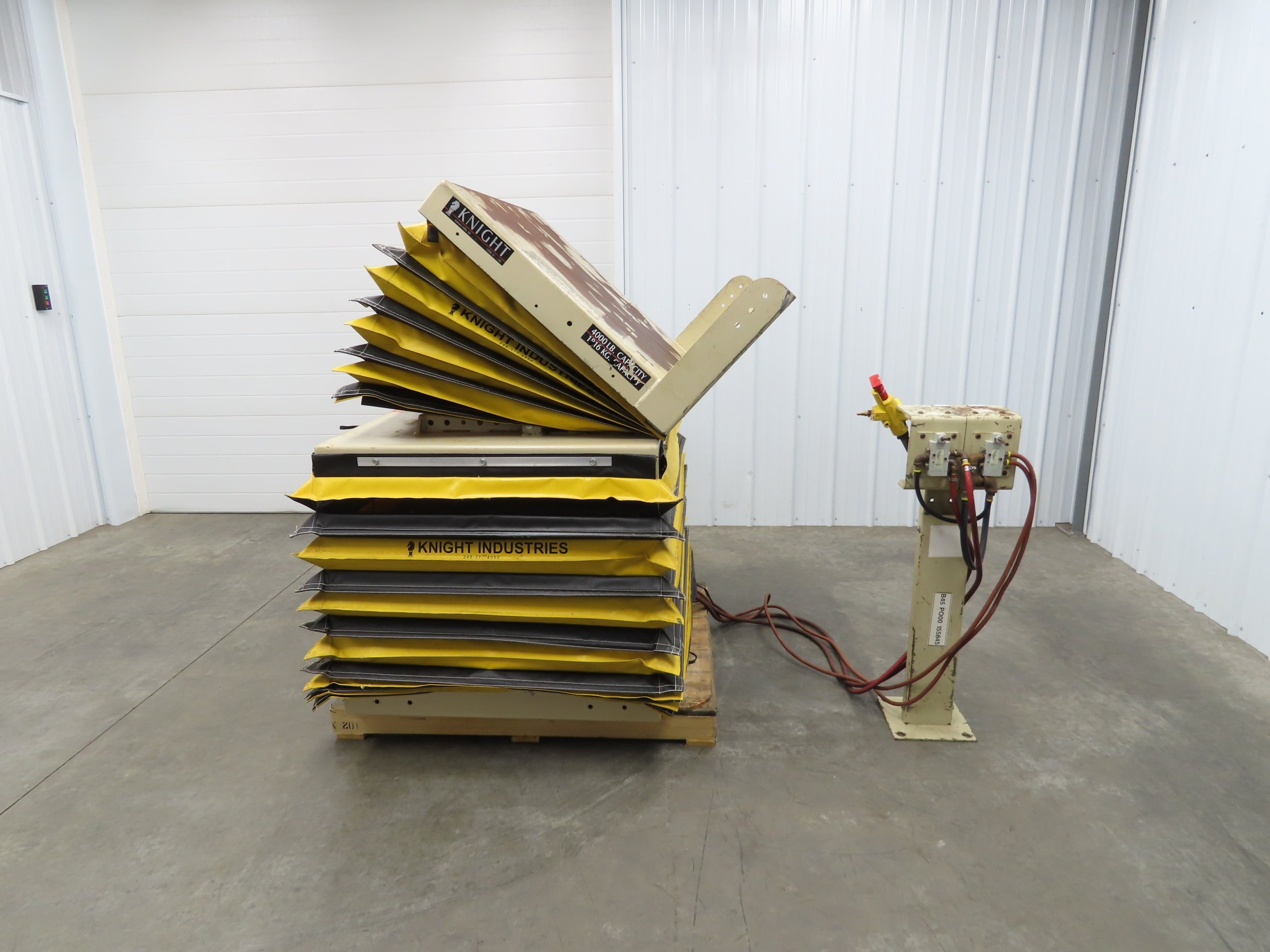 Knight LT3448 Pneumatic Lift Tilt Table Tote Tipper 4000lb 45° Degree ...
