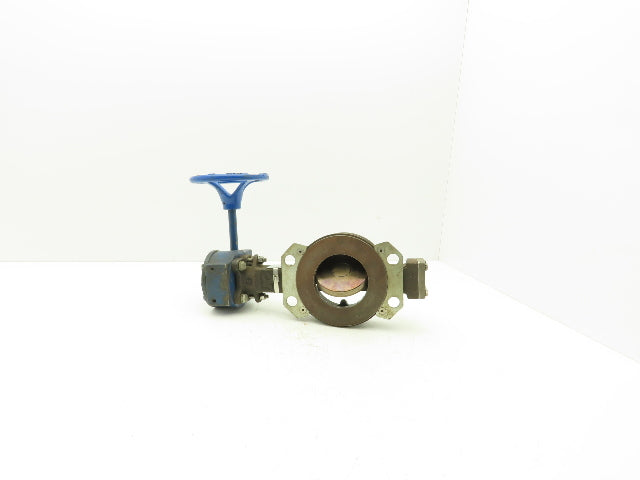 Keystone 360-101 K-Lok 3" Wafer Butterfly Valve Manual Worm Gear Actua ...