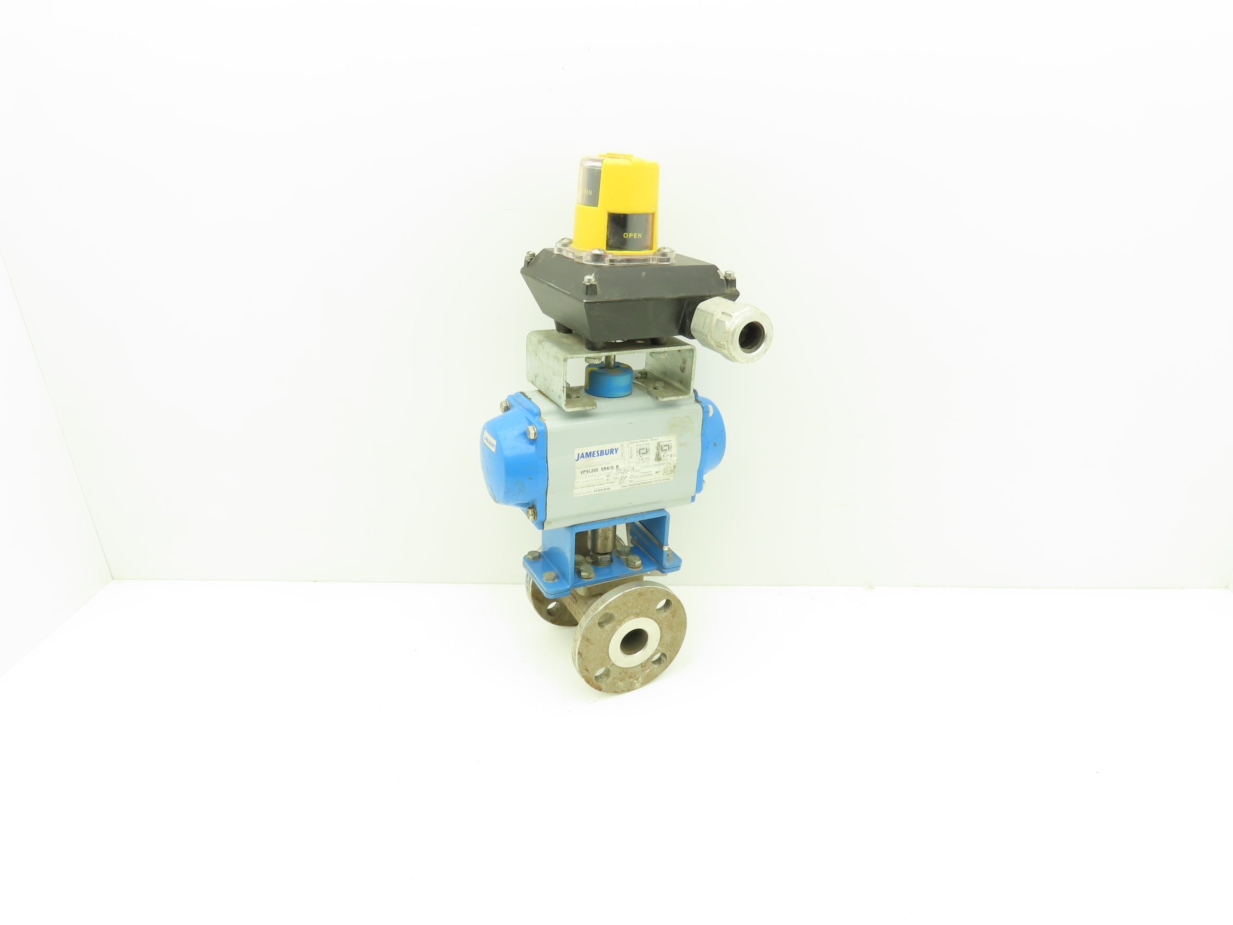 Jamesbury 1" 6150 316SS Ball Valve Flanged w/Pneumatic Actuator VPVL20 ...