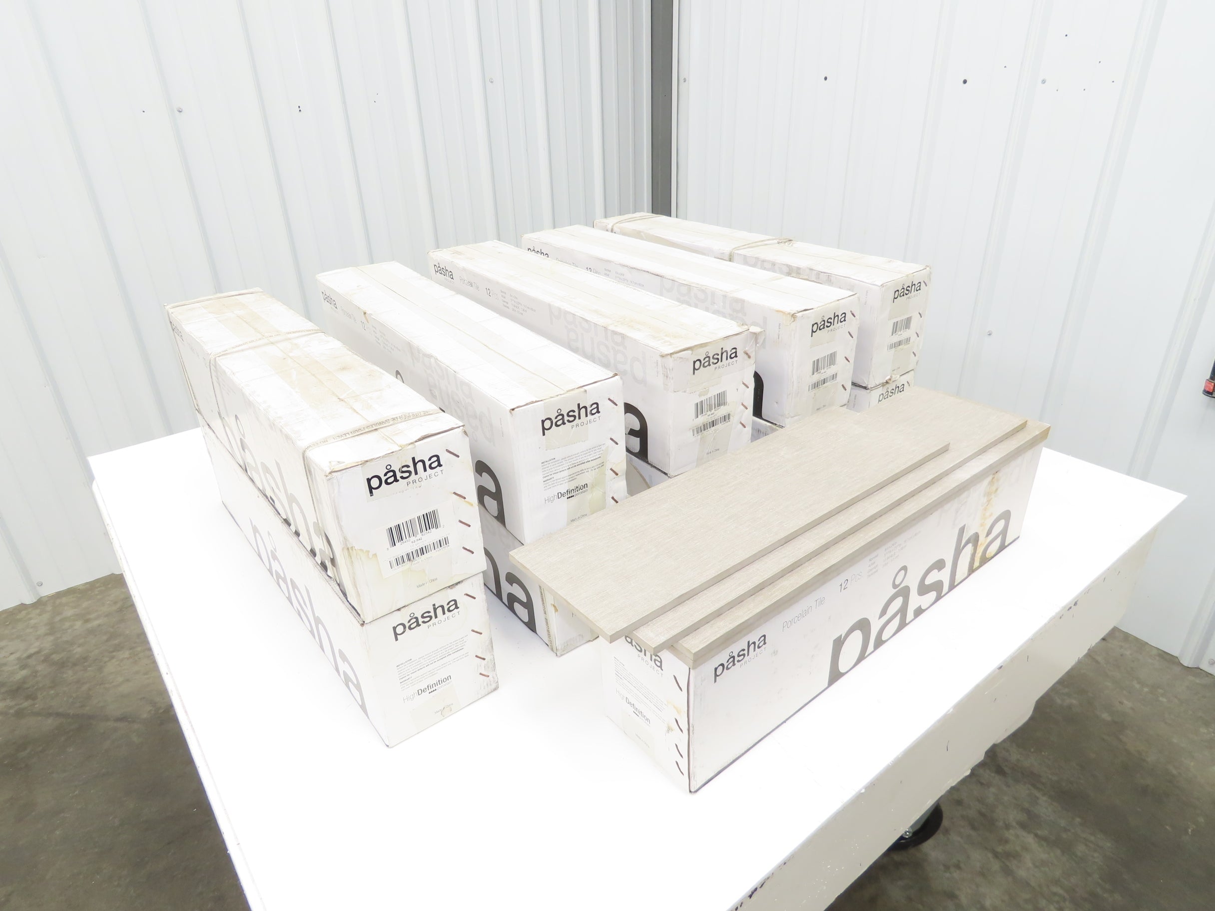 Pasha 6x24" Belgian Linen Mica HD Rectified Porcelain Tile 9mm 135Sq F ...