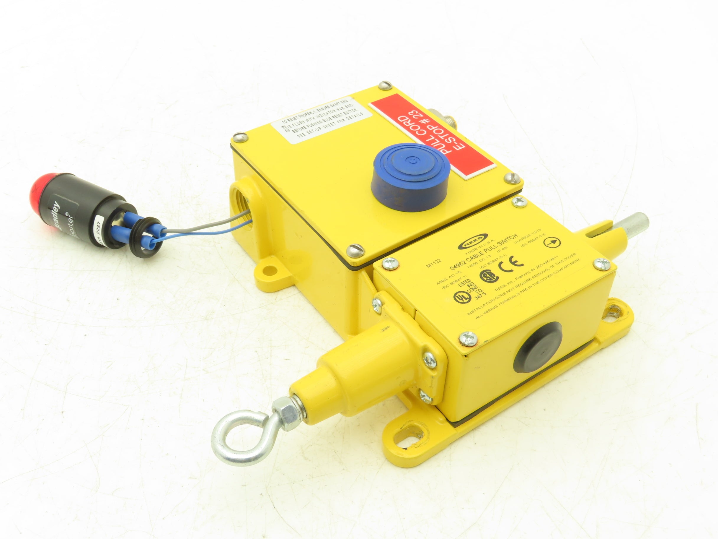 Rees 04962 Cable Pull Safety Switch E-Stop Assembly With Broken Indica ...