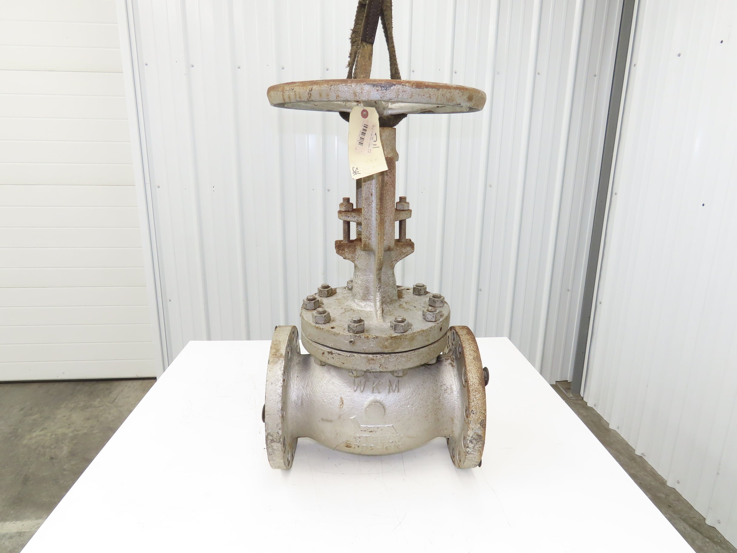 Newco WKM 345F 6" Flanged Globe Valve Class 300 RF Rising Stem Handwhe ...