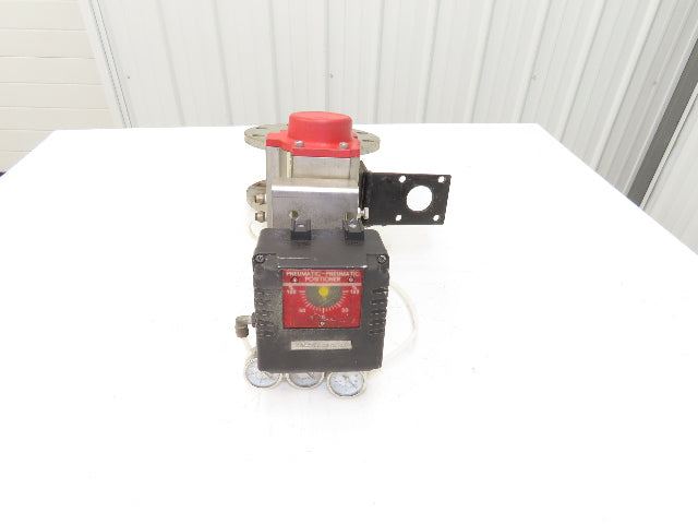 Triac PPR-1200 Spring Return Pneumatic Valve Actuator Rotary 4" Butter ...