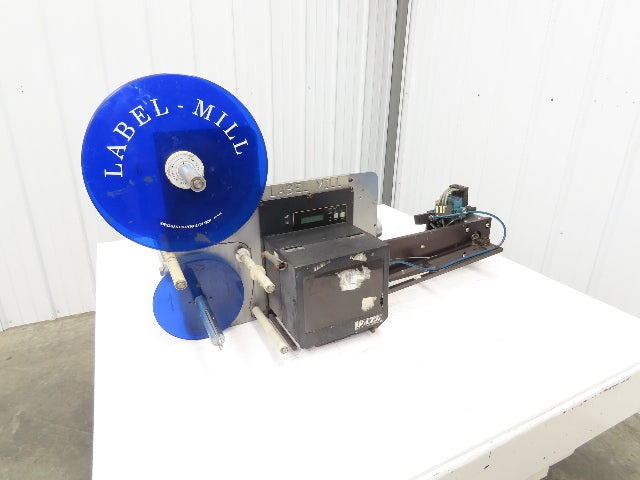 Sato M-8485S Label Mill Barcode Printer Labeler Pneumatic Blower Appli ...
