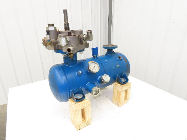Screw Air Compressor Air/Oil Tank w/Filter 5 Gallon 175 PSI Flanged Po ...