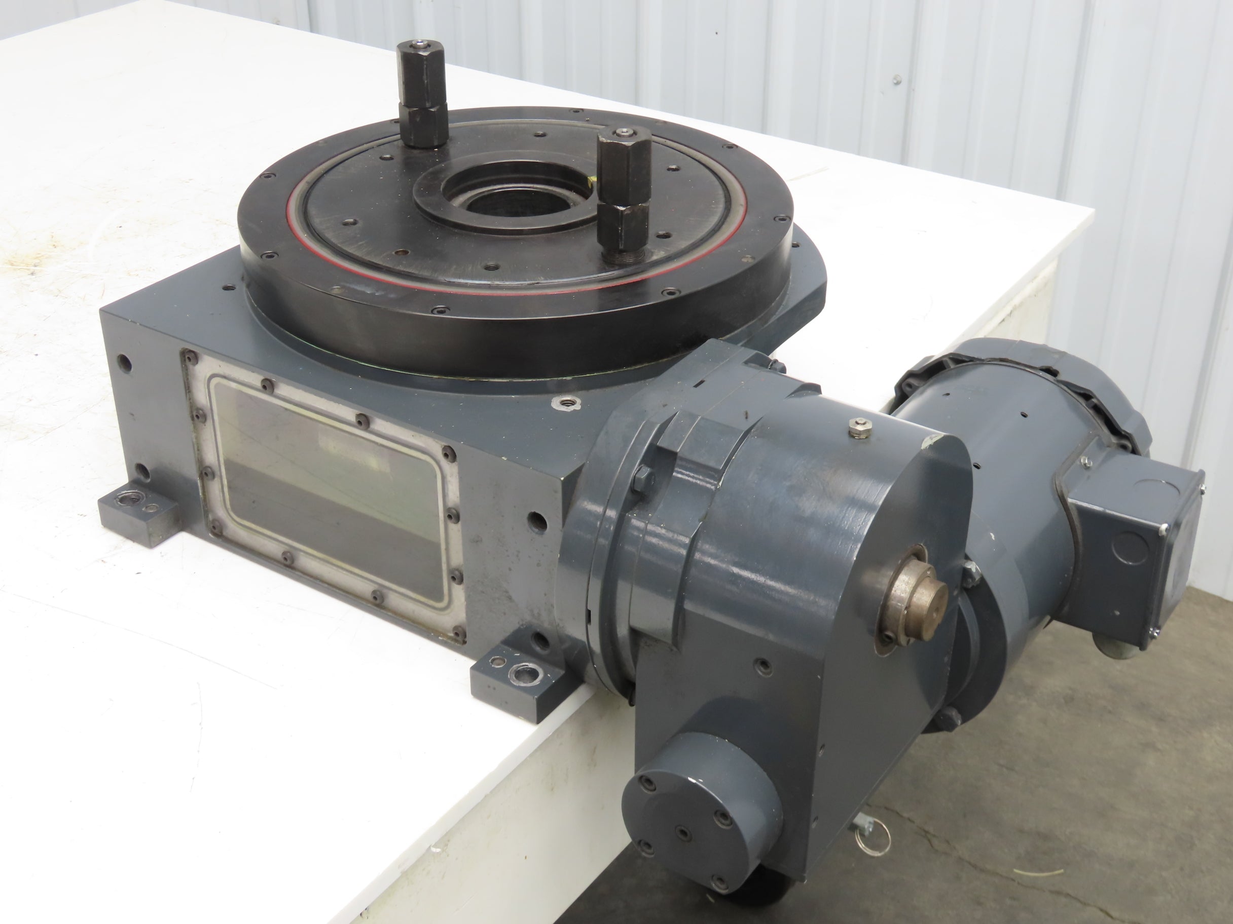 Dial-X 10"Rotary Table Indexer Drive 4 Position Rotator Motor 1/2Hp 3P ...